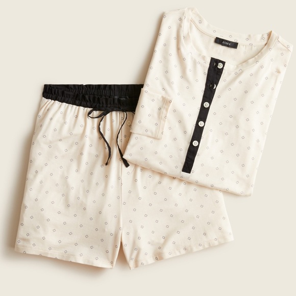 J. Crew | Intimates & Sleepwear | Jcrew Eco Dreamiest Henley Short Set ...